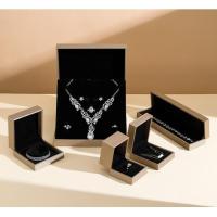 China Jewelry Packaging Box Flip Cover Bracelet Ring Jewelry Box High-Grade PU Leather Jewelry Box Set Bracelet Gift Box for sale
