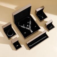 China Jewelry Packaging Box Flip Cover Bracelet Ring Jewelry Box High-Grade PU Leather Jewelry Box Set Bracelet Gift Box for sale