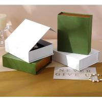 China Environmentally Friendly Jewelry Flip Box Ring Necklace Bracelet Book Box Magnetic Jewelry Storage Jewelry Box for sale