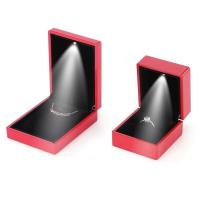 China Customized LOGO Jewelry Box With LED Light For Proposal Ring Box, Cross-Border Jewelry Box, Pendant Bracelet Packaging Box for sale