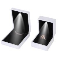 China Customized LOGO Jewelry Box With LED Light For Proposal Ring Box, Cross-Border Jewelry Box, Pendant Bracelet Packaging Box for sale
