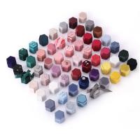 China Jewelry Box Square Velvet Ring Box Retro Double Ring Box Flannel Earring Jewelry Box Jewelry Packaging Box for sale