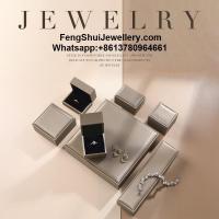 China Customized High-End Luxury Packaging PU Leather Jewelry Box High-End Ring Box Bracelet Pendant Necklace Packaging Box Custom Jewelry Gift Box for sale