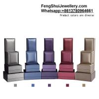 China Customized High-End Luxury Packaging PU Leather Jewelry Box High-End Ring Box Bracelet Pendant Necklace Packaging Box Custom Jewelry Gift Box for sale