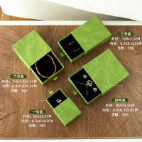 China CUSTOM LOGO Wholesale Customizable Factory Green Drawer Box Jewelry Box Ring Earring Pendant Necklace Bracelet Jewelry Packaging Box for sale