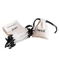 China Customized LOGO Wholesale Customizable Cotton And Linen Drawstring Bag Small Cotton Canvas Jewelry Bag Jewelry Drawstring Storage Bag for sale