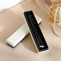 China Customized LOGO Wholesale Multi-Color Watch Box Jewelry Storage Blue Pink White Powder Top And Bottom Cover Necklace Pendant Jewelry Packaging Box for sale