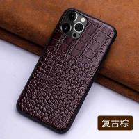China Phone Case Bagua For Apple IPhone 15/14 13 Hands Mobile Phone Case Full Leather Crocodile Upper And Lower Pattern Protective Cover for sale