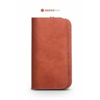 China Suitable For Mobile Phones Huawei Samsung Apple Genuine Leather Mobile Phone Case Wallet Magnetic Buckle Card Holder Cash Multi-Function Business for sale