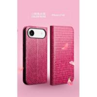 China Suitable For Apple IPhone 17 Pro Max Mobile Phone Case Genuine Leather Air Flip Cover Anti-Fall Protective Cover Card for sale