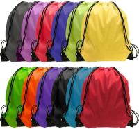 China Promotional Custom Polyester Shopping Drawstring Pouch Bags Foldable for sale