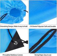 China Promotional Custom Polyester Shopping Drawstring Pouch Bags Foldable for sale
