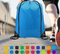 China Promotional Custom Polyester Shopping Drawstring Pouch Bags Foldable for sale