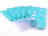 China TUV SA8000 PVC Plastic Pouch bag Custom Travel Clear Transparent 0.25mm For Cosmetics for sale