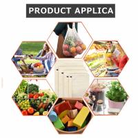 China ISO9003 Reusable Fruit And Veg Bags , SMETA Biodegradable Cotton Mesh Grocery Bags for sale