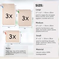 China ISO9000 30cm Biodegradable Mesh Bags , GOTS Drawstring Produce Bags for sale