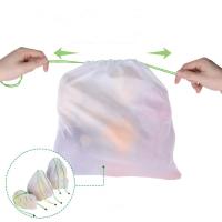 China PET RPET BSCI Nylon Mesh Drawstring Bags SMETA For Fruits And Vegetables for sale