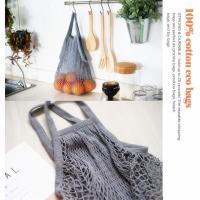 China SA8000 TUV Cotton Mesh Net Bag PMS Color For Fruits And Vegetables for sale