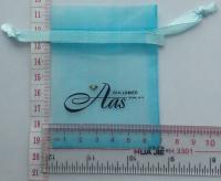 China ISO9002 AQL Promotional Drawstring Bags With Logo Organza pouch bag 5mm Cords for sale