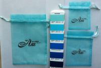 China SGS OEM Organza Jewelry Pouches Jewellery Bag 9cm Custom Printed for sale