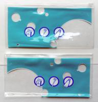 China 6P AZO Free BRC Zippered Gift pouch Bags PVC Toothbrush Clear Ziplock Packaging Recyclable for sale