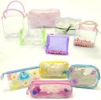 China 6P AZO Free PVC Pouch Bag , 0.2mm 3C PVC Zip Lock Bags Frosted EVA Garment Packaging for sale