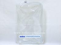 China 7P Free EN71 Clear PVC Travel Bag Plastic Wash Bag Zipper 0.15mm for sale