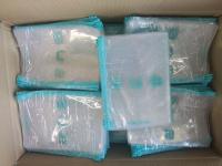 China 24cm SA8000 EVA Cosmetic Bag , PEVA Clear Zip Makeup Bag Custom LOGO Heat Seal for sale