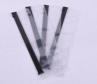 China Stationery Flat PEVA Storage Bags EVA plastic Heat Seal 0.25mm With Slider Zipper for sale