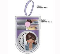 China ISO14001 Small Clear Makeup Pouch , 0.25mm 7P Clear Button Bag PVC for sale