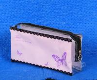 China 0.25mm BRC Clear PVC Travel Bag SMETA For Cosmetic Makeup Storage pouch for sale