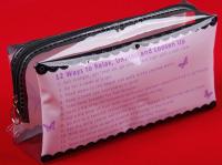 China SGS 0.25mm Cosmetic Toiletry Bag Makeup Travel Transparent Clear PVC bags EN71 for sale
