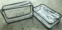 China Silkscreen PVC Zipper Pouch , EN71 AQL PVC Make Up Bag pack Toiletry Packaging for sale