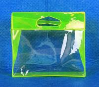 China EN71 Die Cut PEVA Storage Bags Handle Plastic Travel Bag For Toiletries ISO9001 for sale