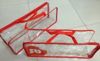 China SGS 7P Zippered Gift Bags PVC Clear Plastic Zip Bags For Travel 0.15mm for sale