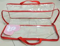 China ISO9001 EN71 Cosmetic Toiletry Bag Makeup PVC Zippered 0.15mm for sale