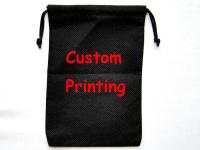 China Gravure 11cm Drawstring Pouch Bags Non Woven Cinch Custom Logo For Jewelry SGS for sale