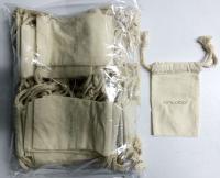China Pantone 230gsm Custom Canvas Drawstring Bags Cotton Muslin SGS Approved for sale