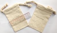 China Pantone 230gsm Custom Canvas Drawstring Bags Cotton Muslin SGS Approved for sale