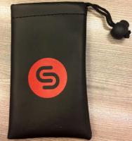 China Silkscreen Biodegradable Drawstring Pouch Bags Small Custom PU Leather Nanometer for sale