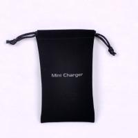 China Silkscreen Biodegradable Drawstring Pouch Bags Small Custom PU Leather Nanometer for sale