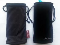 China SGS Black Velvet Drawstring Bag , Biodegradable TUV Suede Drawstring Pouch Jewellery for sale