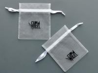 China SMETA Recyclable Sheer Organza Bag , TUV Mesh Jewelry Pouches Custom for sale