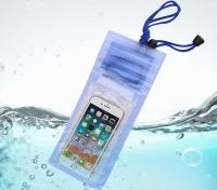 China SA8000 Cell Phone Plastic Pouch , TUV 0.3mm Clear Waterproof Phone Bag Non Toxic for sale