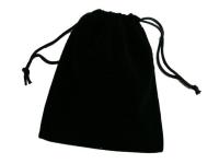 China Silkscreen Custom Velvet Pouch , TUV Velour Flannel Drawstring Bag for sale