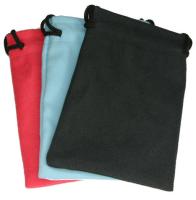 China Silkscreen Custom Velvet Pouch , TUV Velour Flannel Drawstring Bag for sale