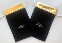 China SA8000 TUV Packaging Drawstring Bags Velvet Jewelry Gift Pouch 26cm for sale