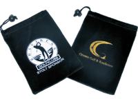 China BSCI RoHS Jewelry Drawstring Pouch Flannel Velvet Bags Logo Printed for sale