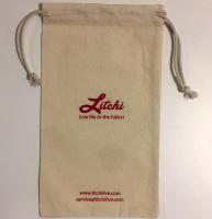 China BRC Cotton Produce Storage Pouch , ISO9000 Corp 65 Cotton Muslin Drawstring Bags for sale