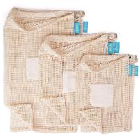 China SA8000 TUV Organic Cotton Drawstring Bags Reusable Shopping Produce Bags OEM for sale